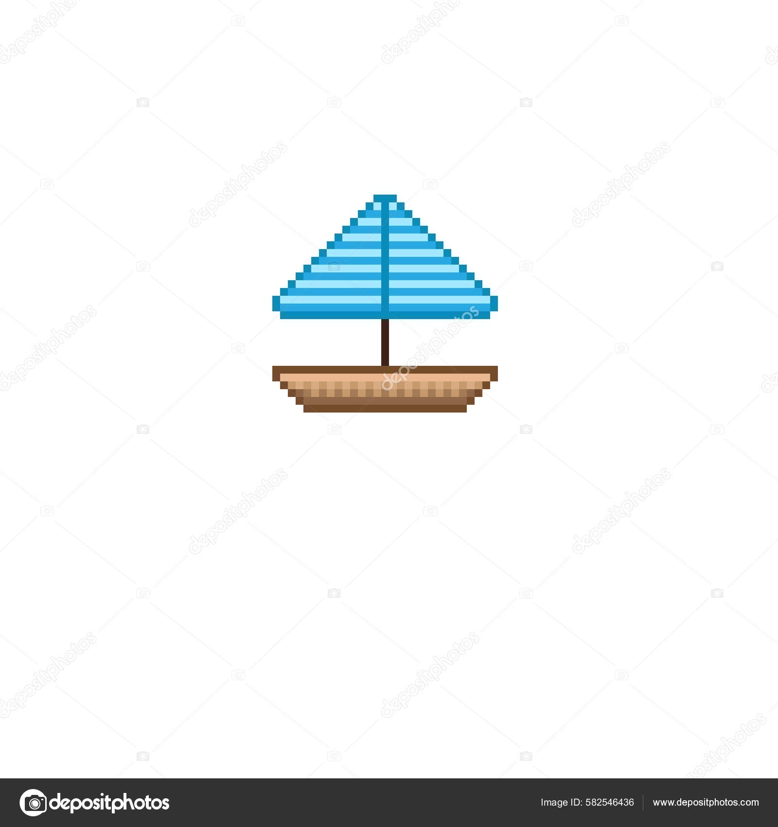 Boat Pixel Art Ship Pixel Art Vector Illustration Stock Vector by ...
