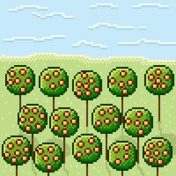 Grass Texture Pixel Art Vector Picture Bush Texture Pixel Art 스톡 벡터 ...