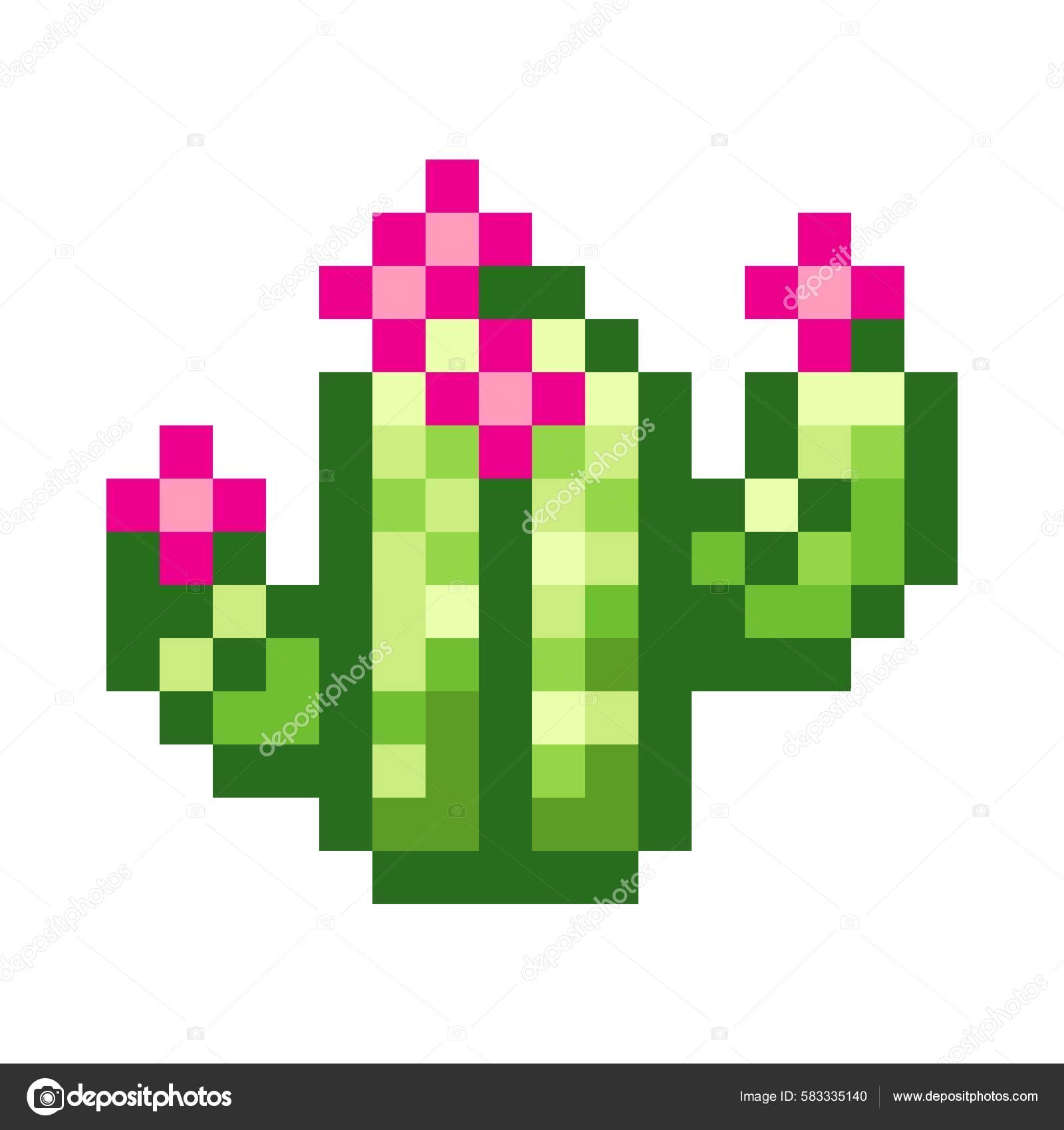 Cactus Pixel Art Vector Picture Stock Vector by ©Sudakarn ...
