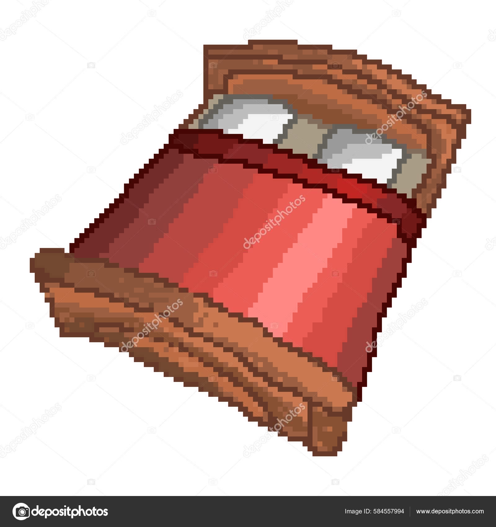 Bed Pixel Art Soft Bed Bed Duvet Stock Photo by ©Sudakarn ...