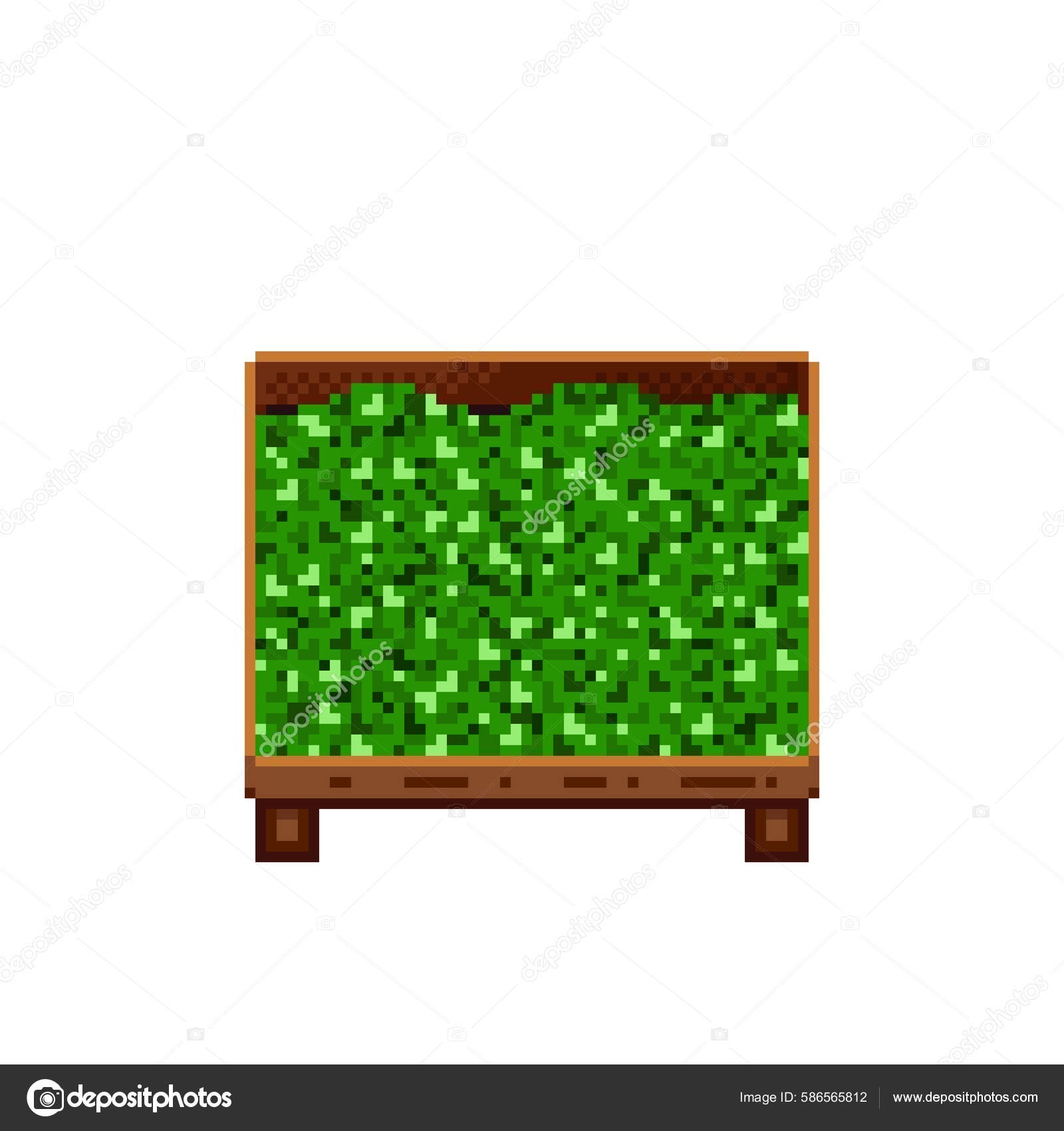 Wooden Crate Pixel Art Fruit Vegetable Box Fruit Vegetable Panel Vektor ...