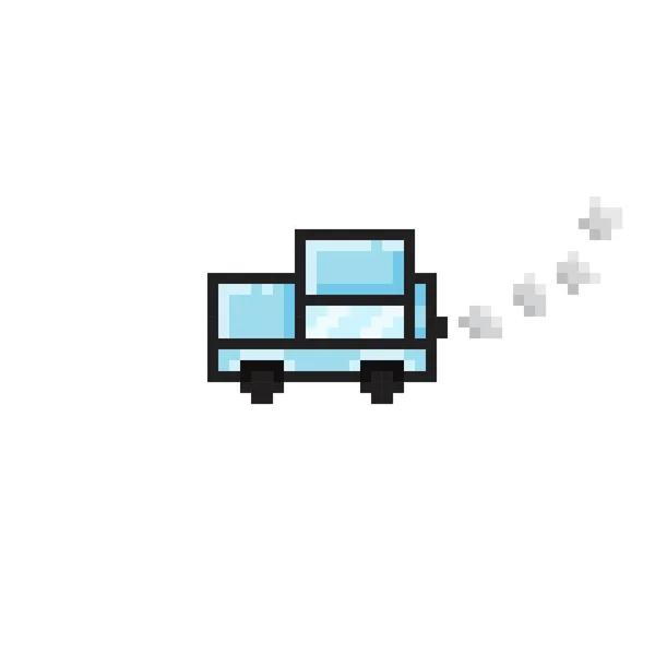 Car Pixel Art Car Cartoon Vector Illustration Pickup Truck Stock Vector ...