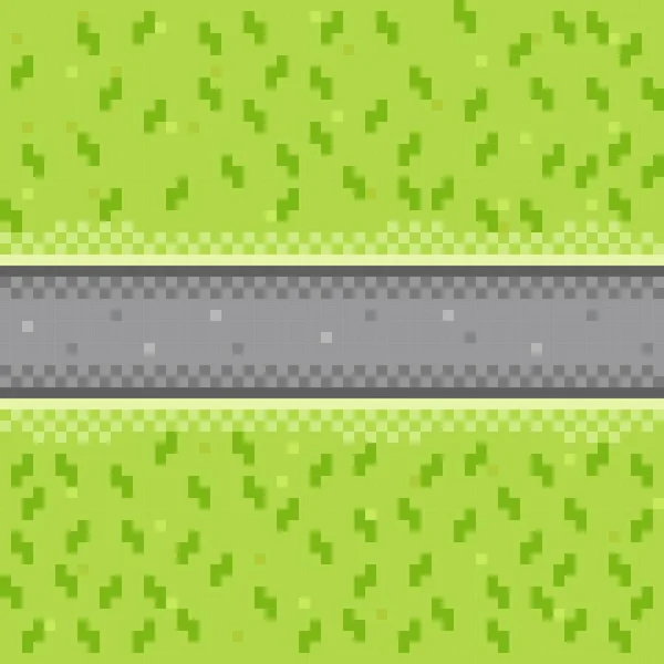 Latar Belakang Seni Pixel Rumput Tekstur Rumput Pixel Vektor Seni ...