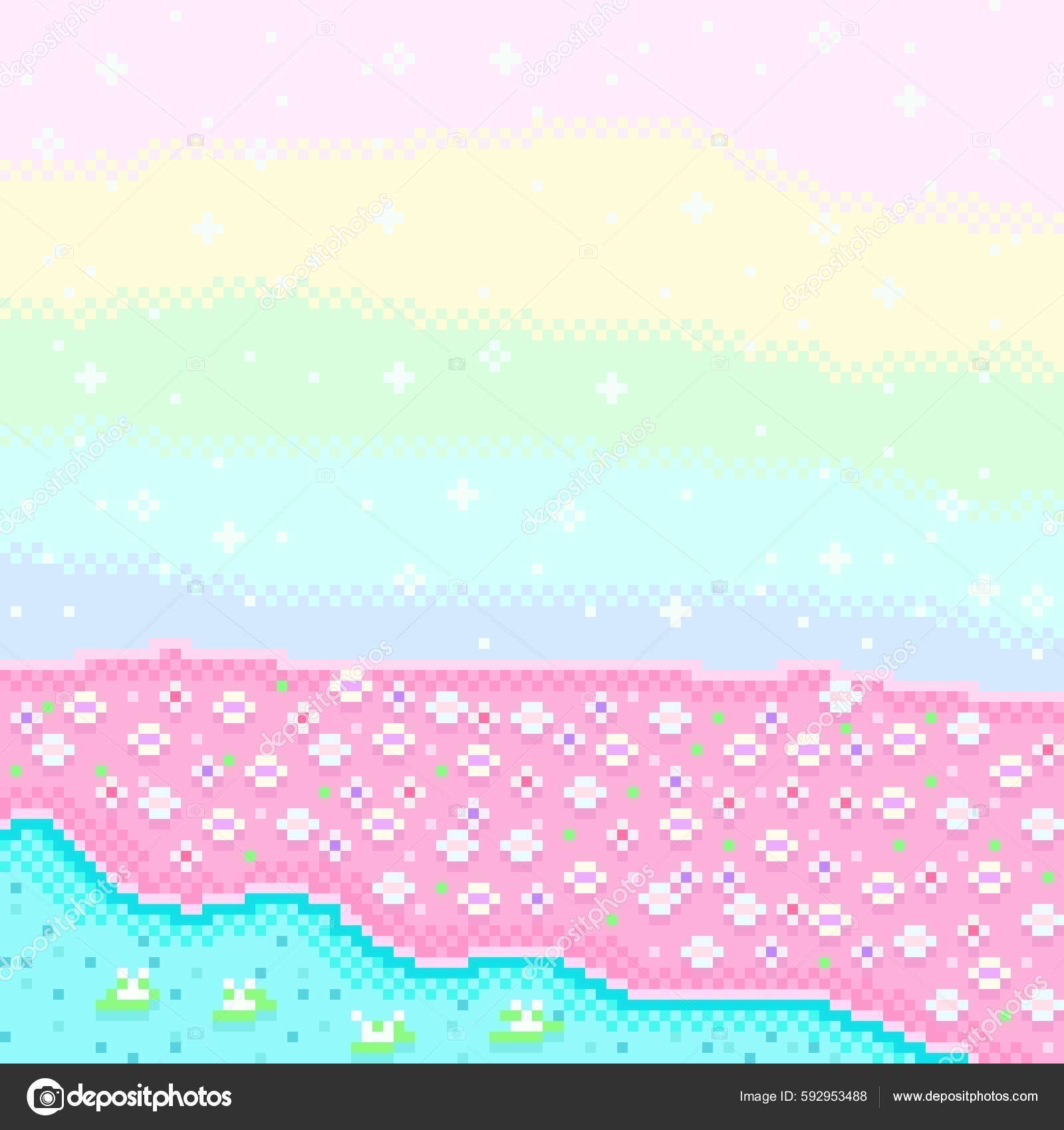 Planet Pixel Art Cosmic Area Pixel Art Vector Background Fantasy 图库矢量图© ...