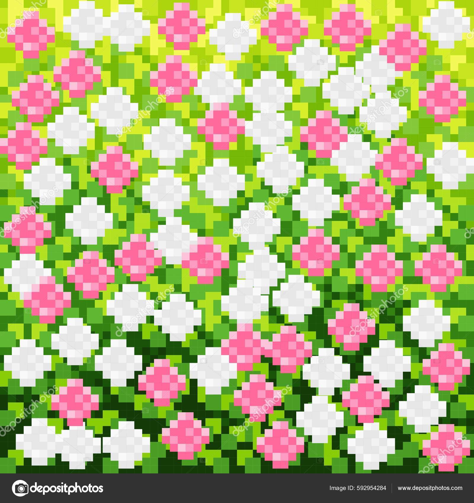 Grass Texture Pixel Art Vector Picture Bush Texture Pixel Art ...