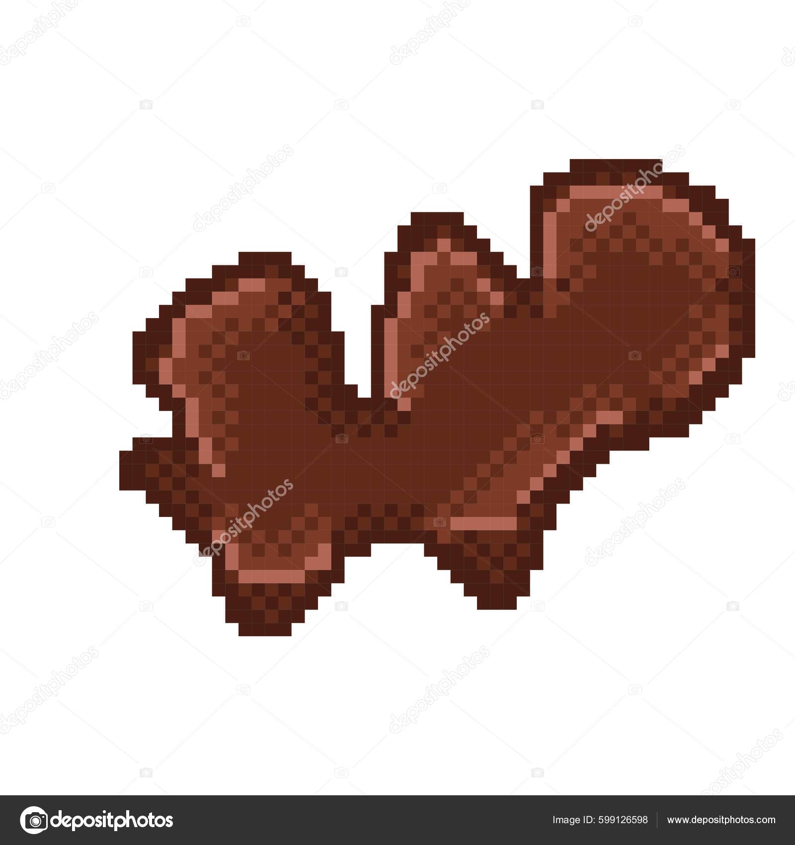 Shape Chocolate Pixel Art Vector Illustration Grafika wektorowa od ... Shape Chocolate Pixel Art Vector Illustration Grafika wektorowa od ...