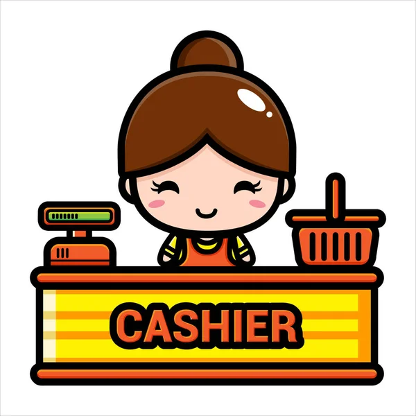 100,000 Cashier dibujos animados Vector Images | Depositphotos