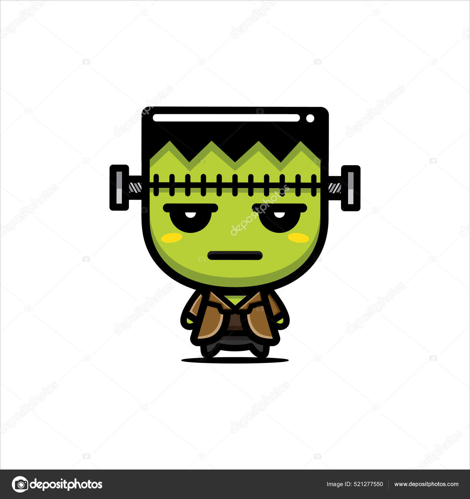 Cute Frankenstein Cartoon Vector Design Stock Vector by ©jonnyleaf14 ...