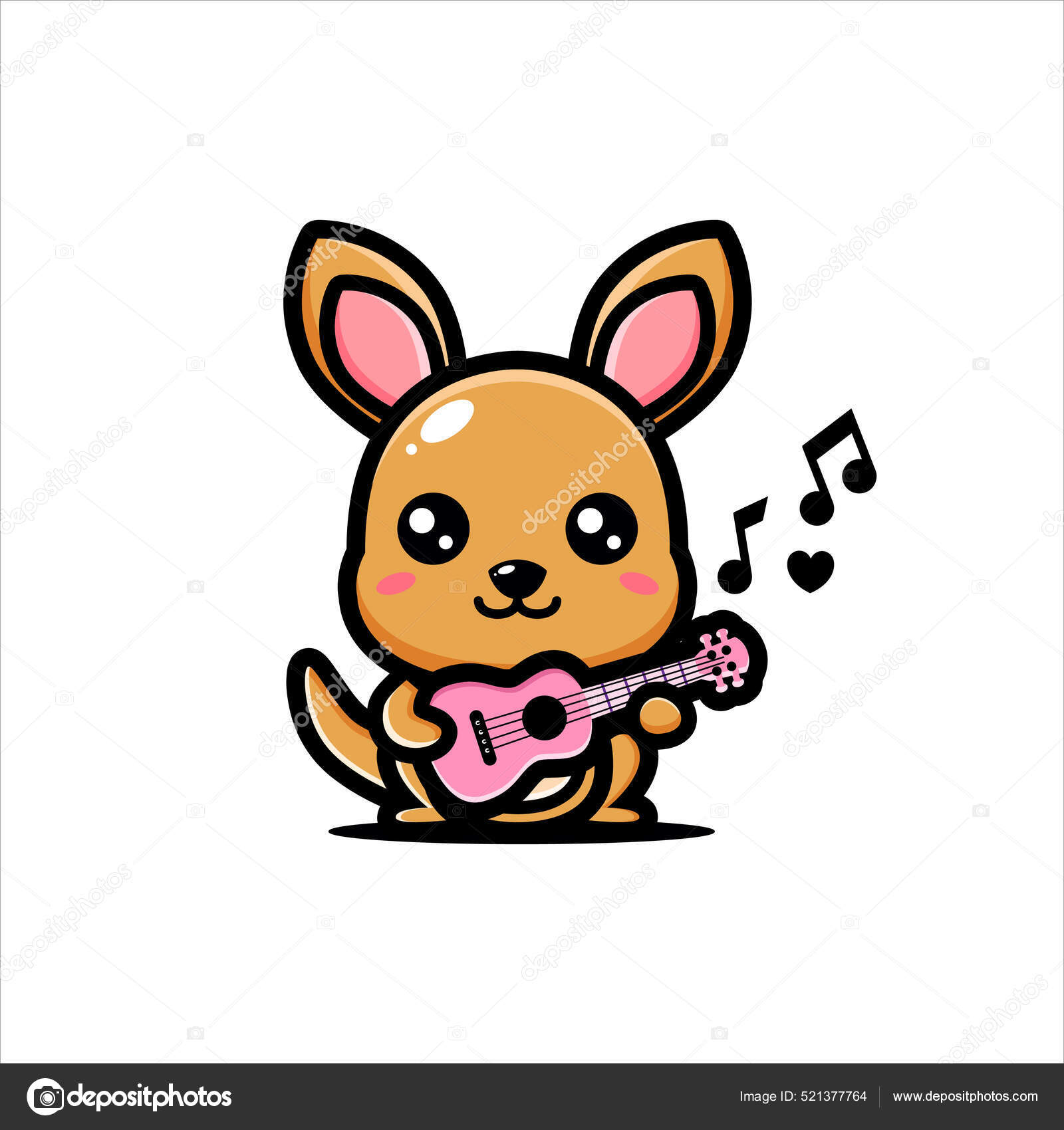 Bonito Canguru Mascote Chibi Design Vetor de ©jonnyleaf14@gmail.com ...