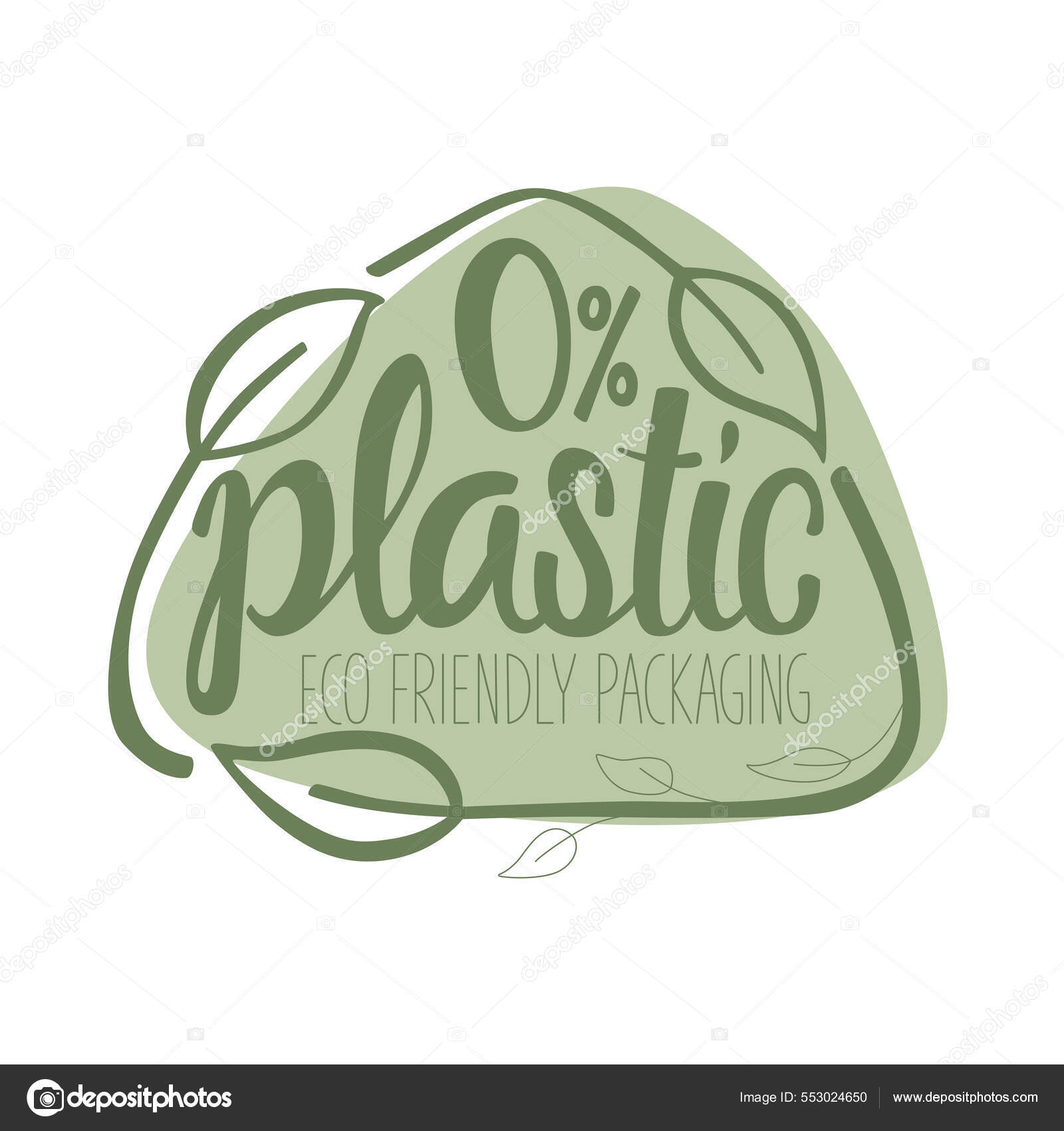 Plástico reciclado - letras eco packaging. Ilustración de stock ...