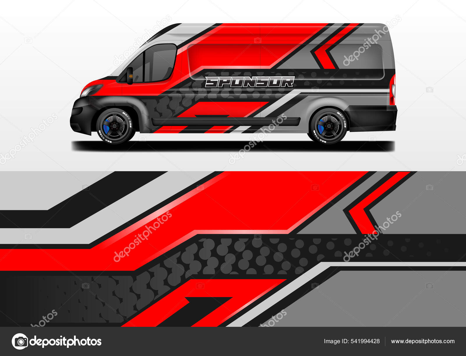 Van Wrap Design Vector Stock Vector by ©AlleuyStudio 541994428