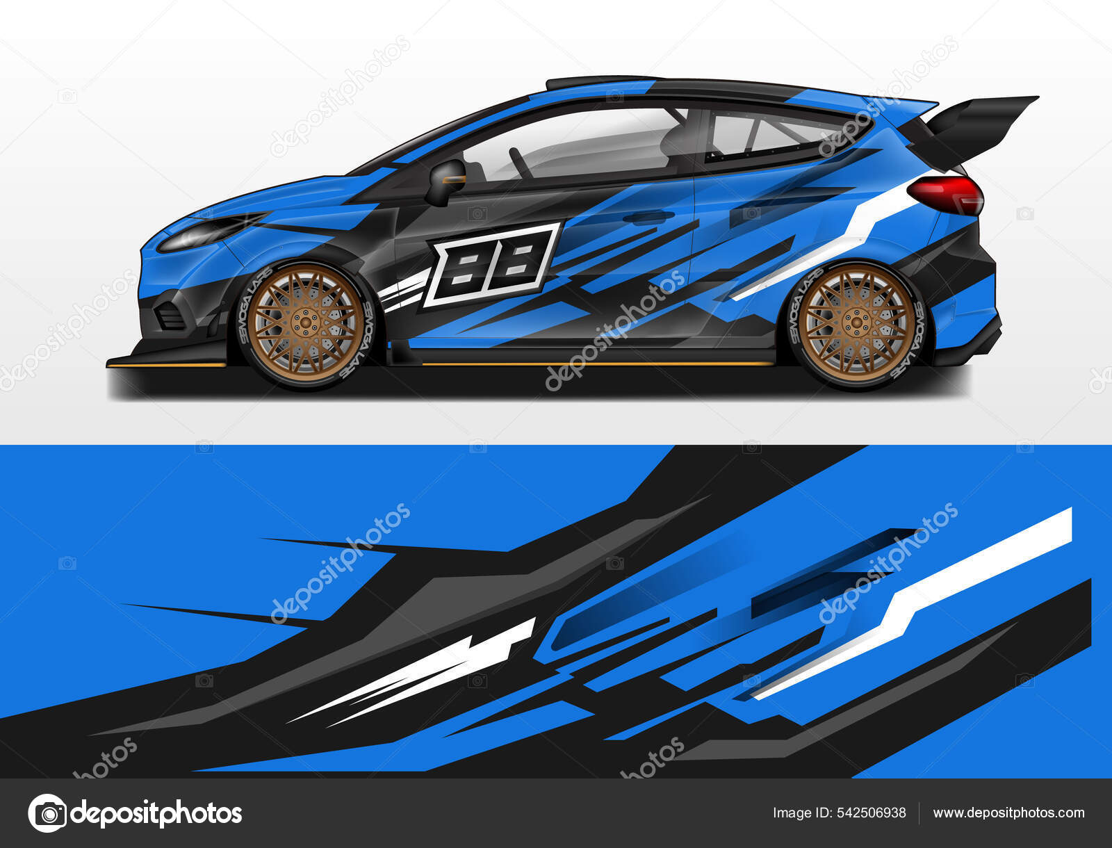 Car Wrap Design Vector Ready Print Stock Vector Image by ©AlleuyStudio ...