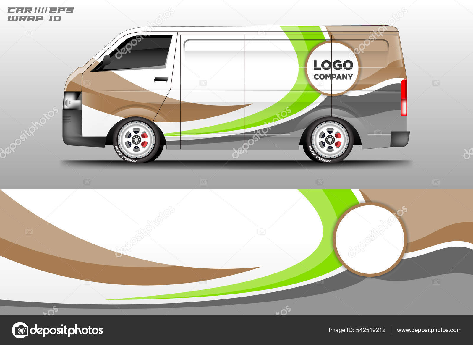 Car Company Wrap Design Vector Stock Vector by ©AlleuyStudio 542519212