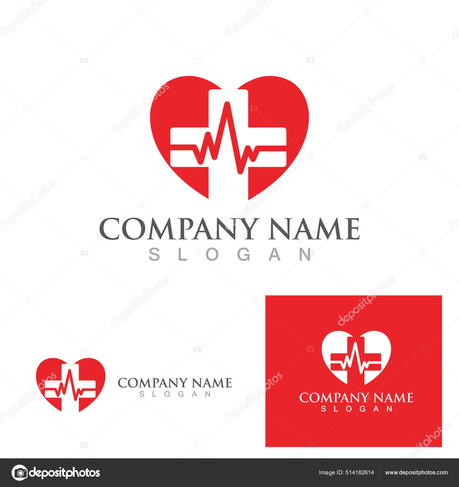 Hospital Logotipo Símbolo Vetor Vetor de ©Hatigraphic 514182614