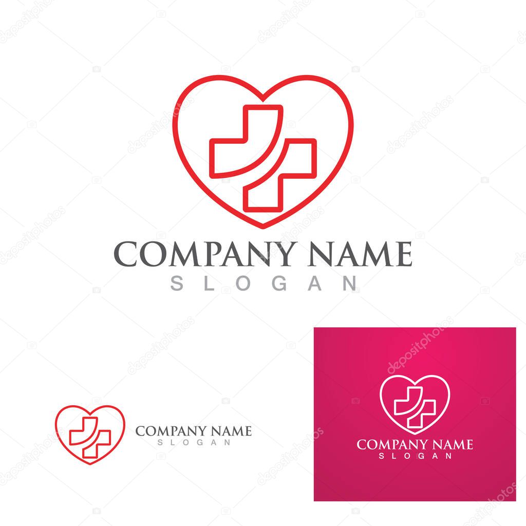 Logo Del Hospital Vector Símbolo Vector de stock por ©Hatigraphic 514182774