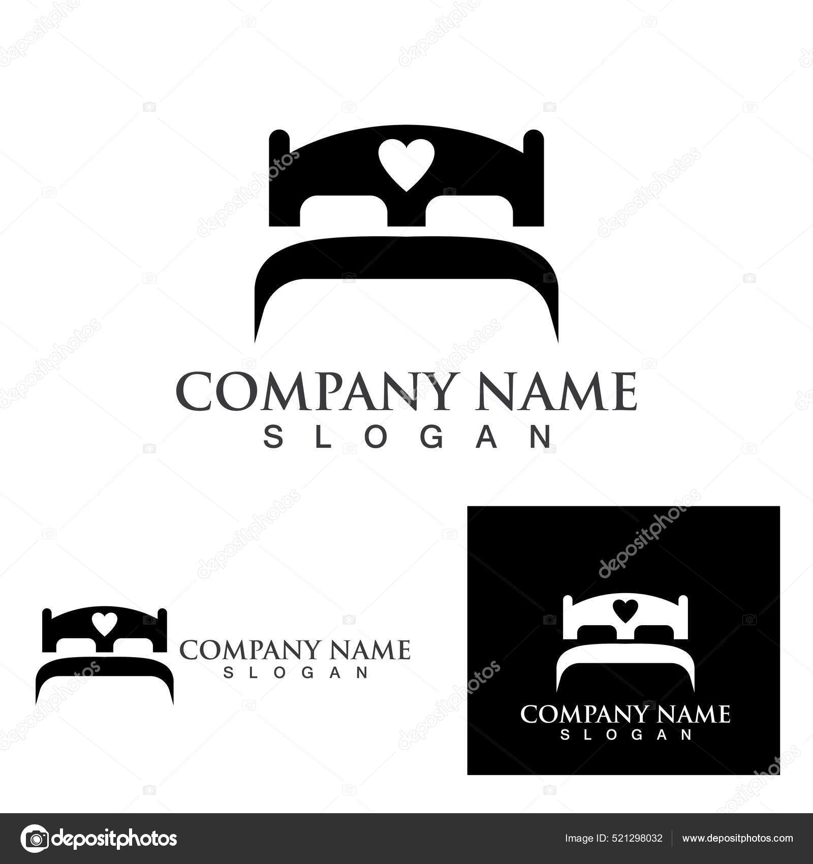 Logotipo Cama Vector Símbolo Vector de stock #521298032 de ©Hatigraphic