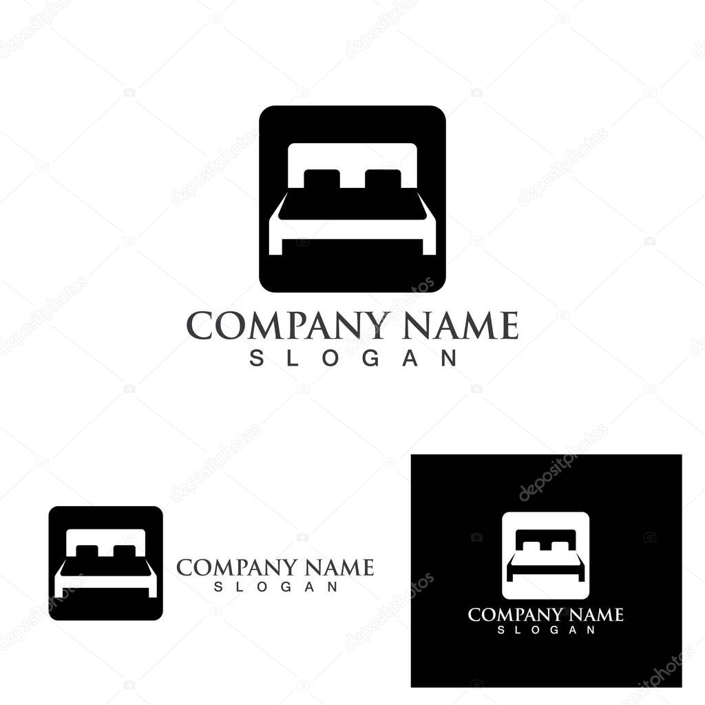 Logotipo Cama Vector Símbolo Vector de stock por ©Hatigraphic 521297862