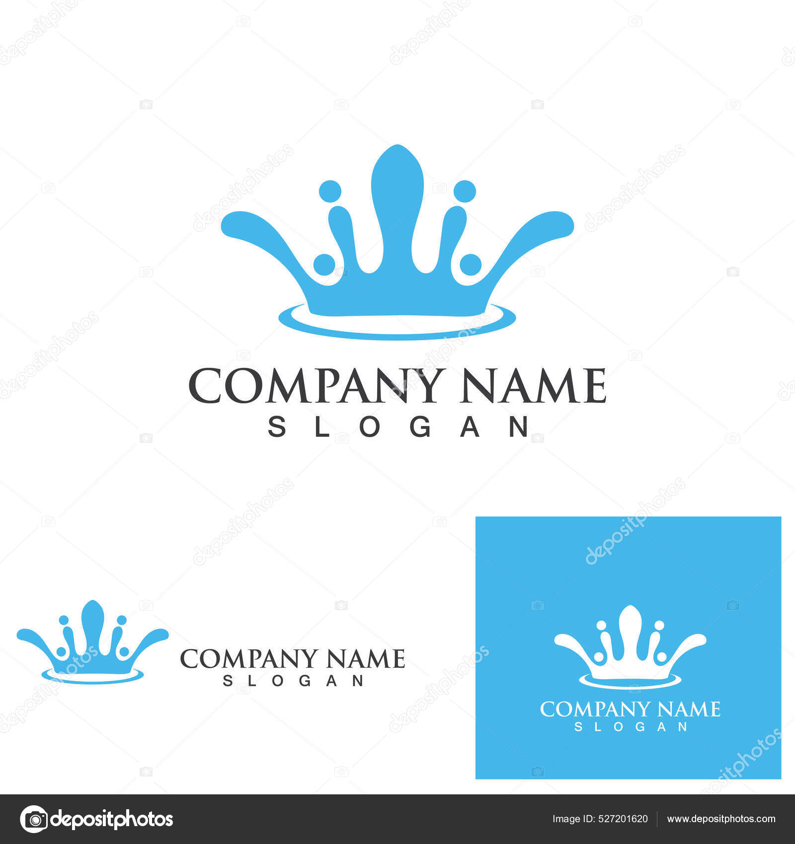 Splash Water Blue Logo Symbol Stock Vector by ©Hatigraphic 527201620