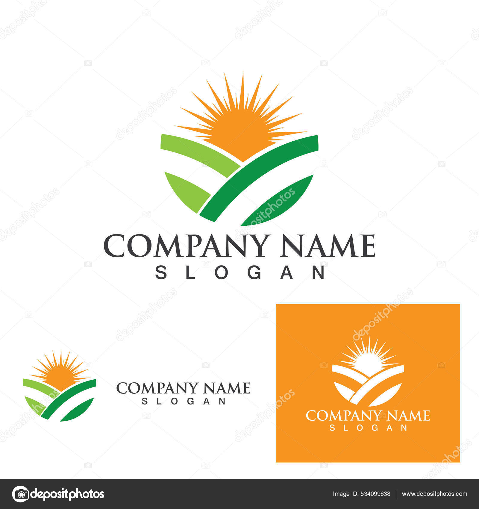 Logo Perkebunan Hijau Dan Vektor Simbol Vektor Stok oleh ©Hatigraphic ...