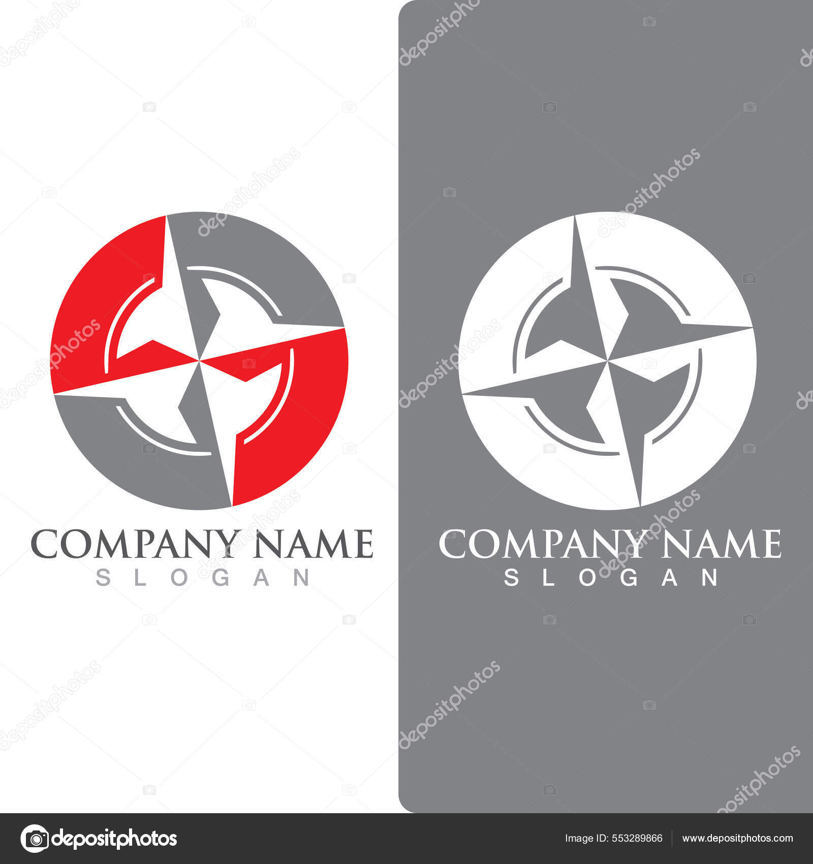 Compass Logo Symbol Gps Stock Vector by ©Hatigraphic 553289866
