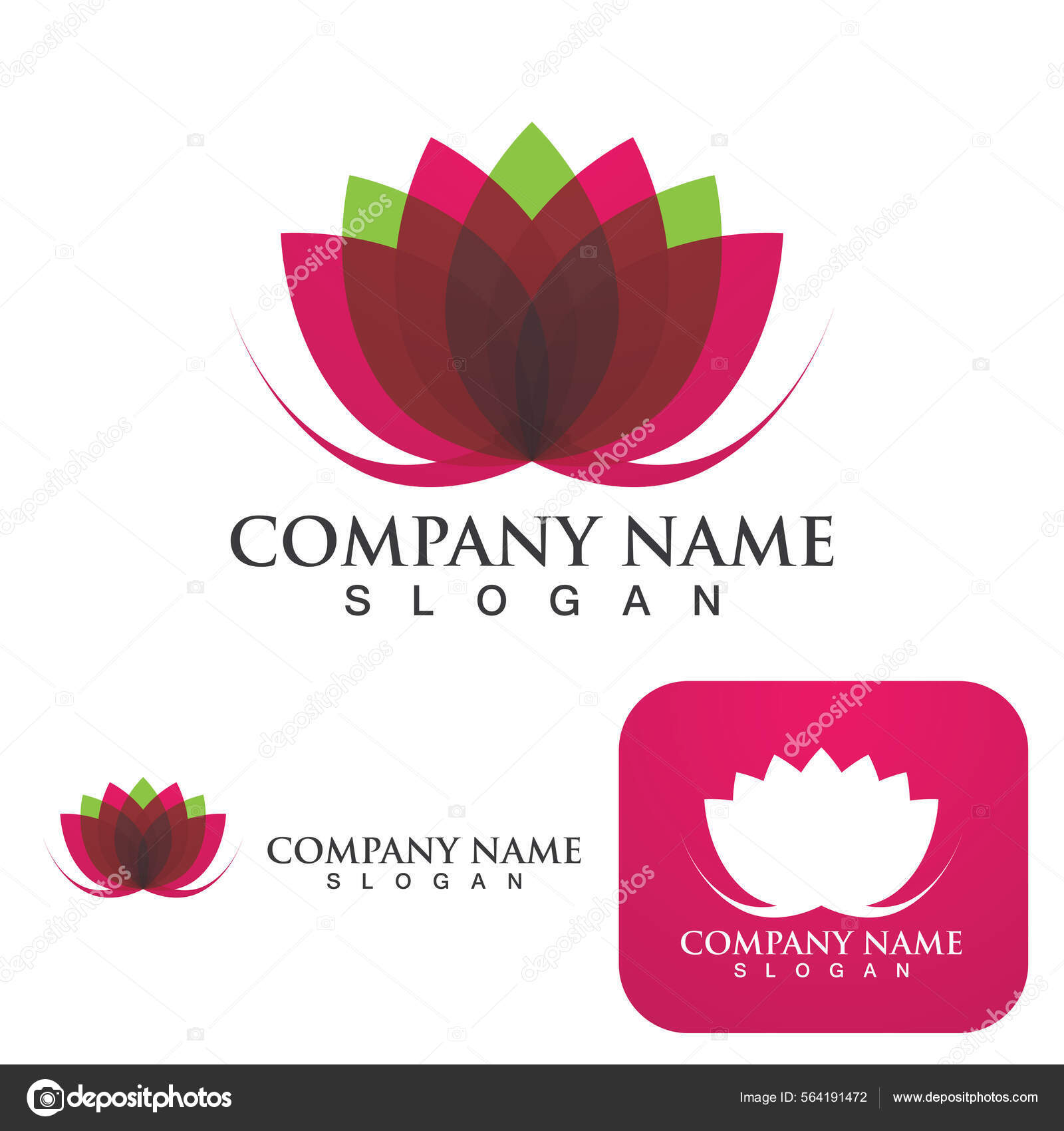 Lotus Flower Logo Symbol Vector Stock Vector Image by ©Hatigraphic ...