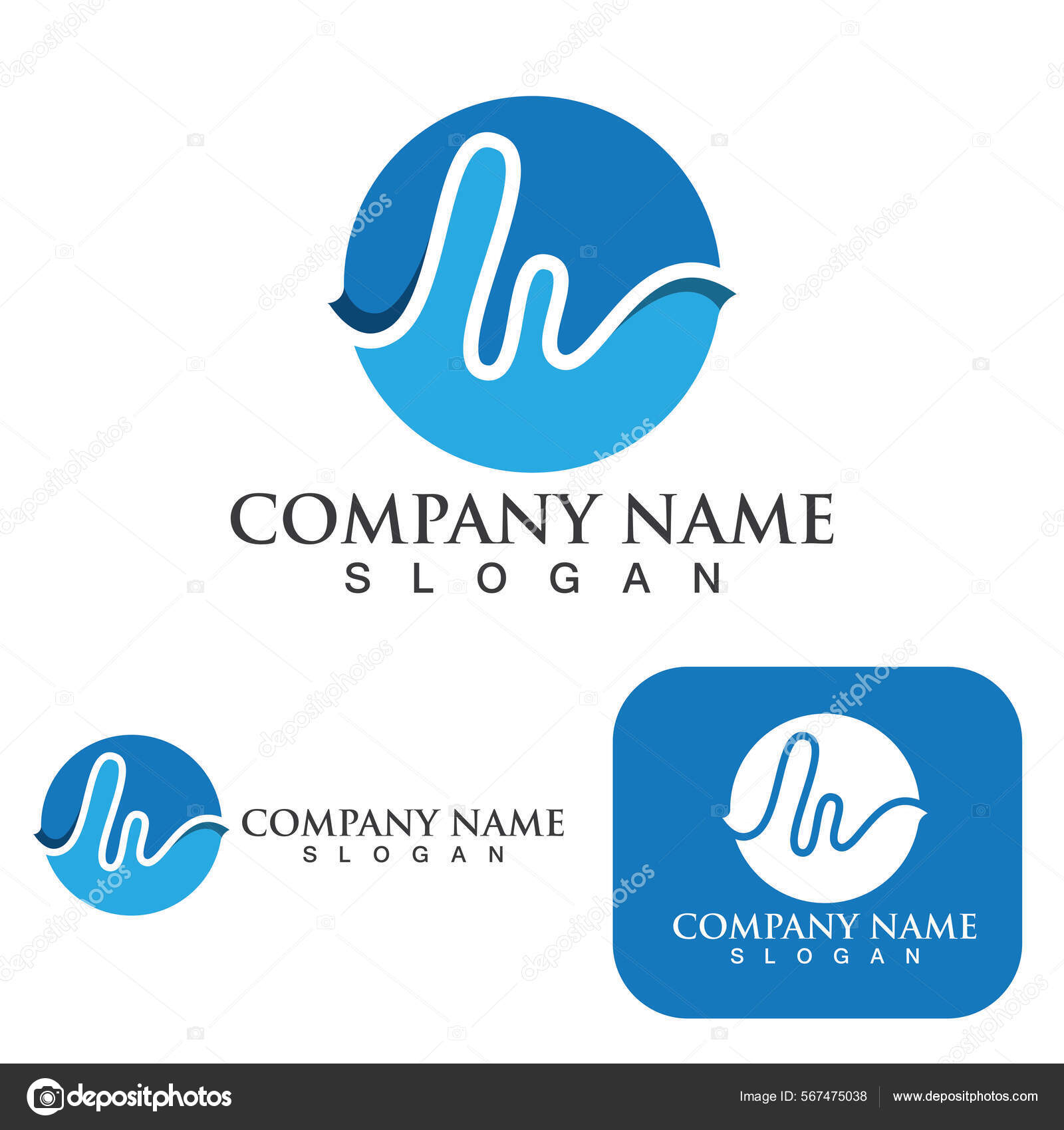 Heartbeat Logo Symbol Template Design Element Stock Vector by ...