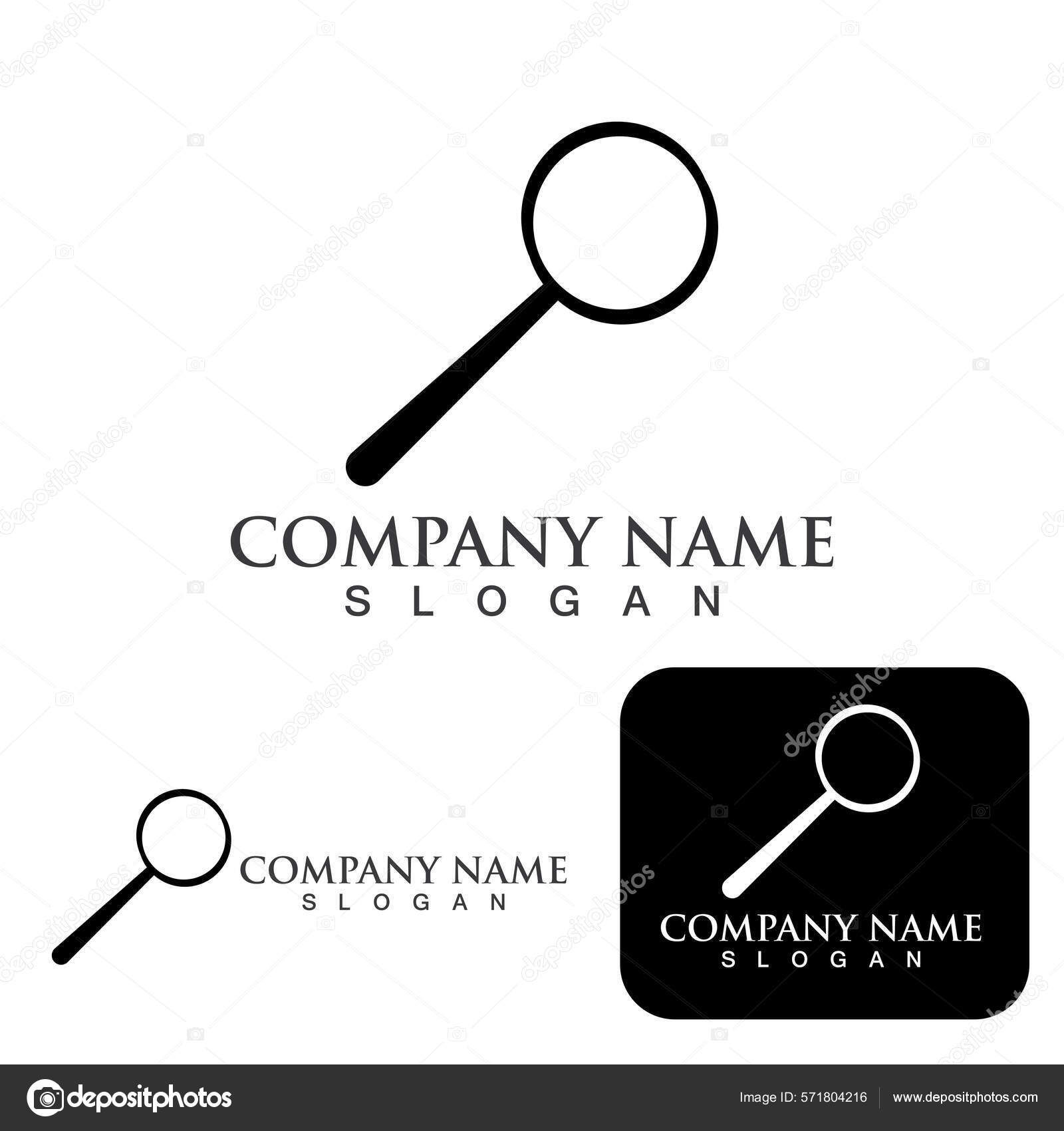 Magnifying Glass Logo Symbol Stock Vector Image by ©Hatigraphic #571804216