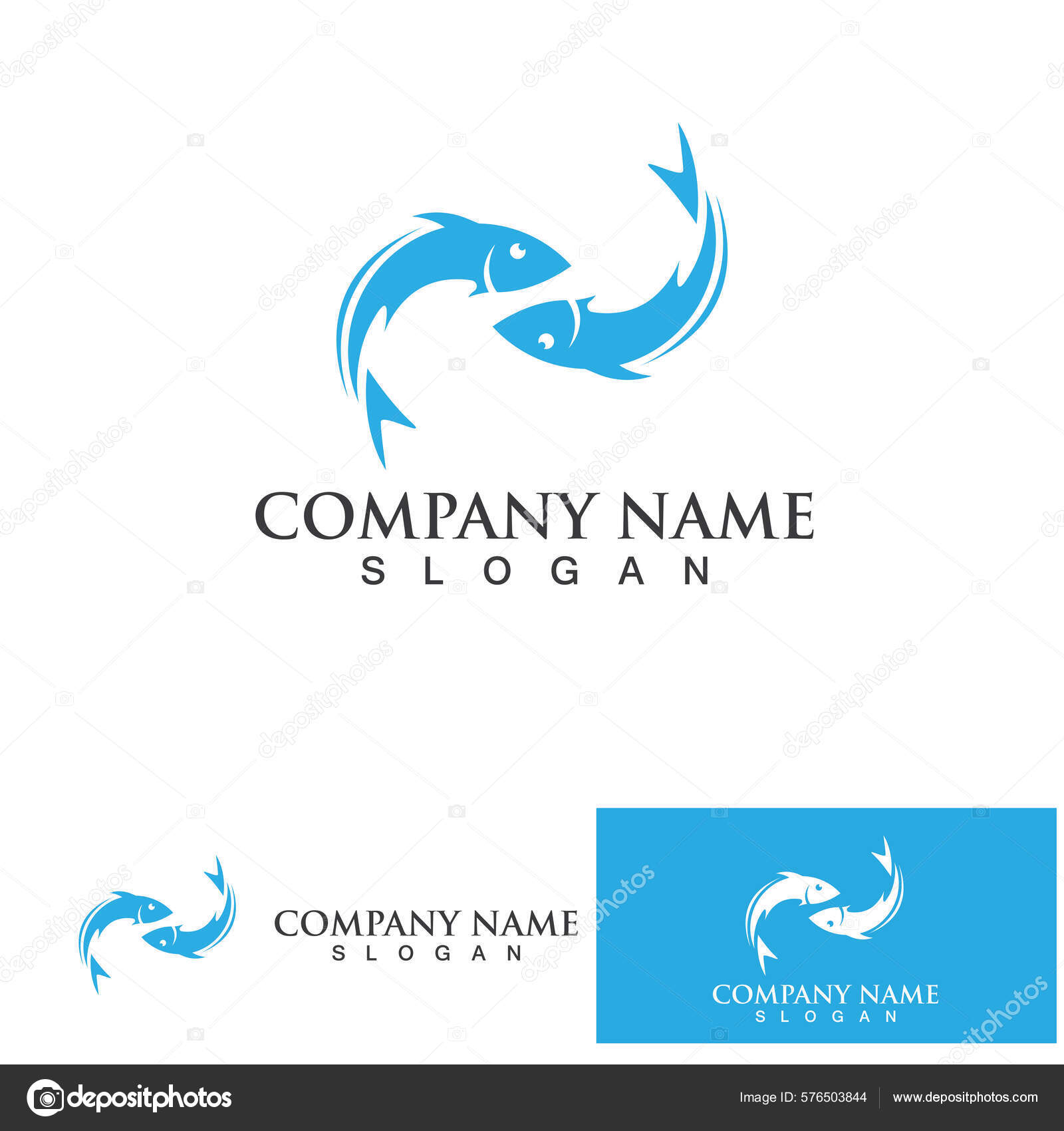 Kreatives Fisch Logo Design