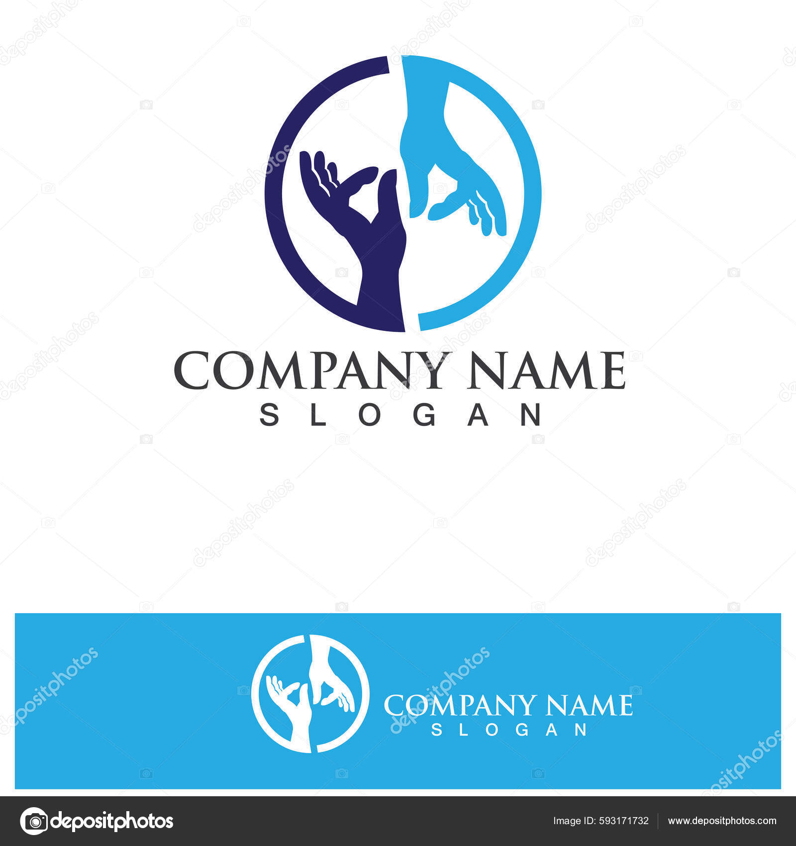 Hand Help Logo Symbols Template Icons App Stock Vector by ©Hatigraphic ...