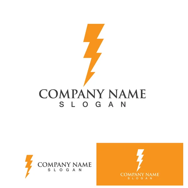 Orange Lightning Bolt Logo Name