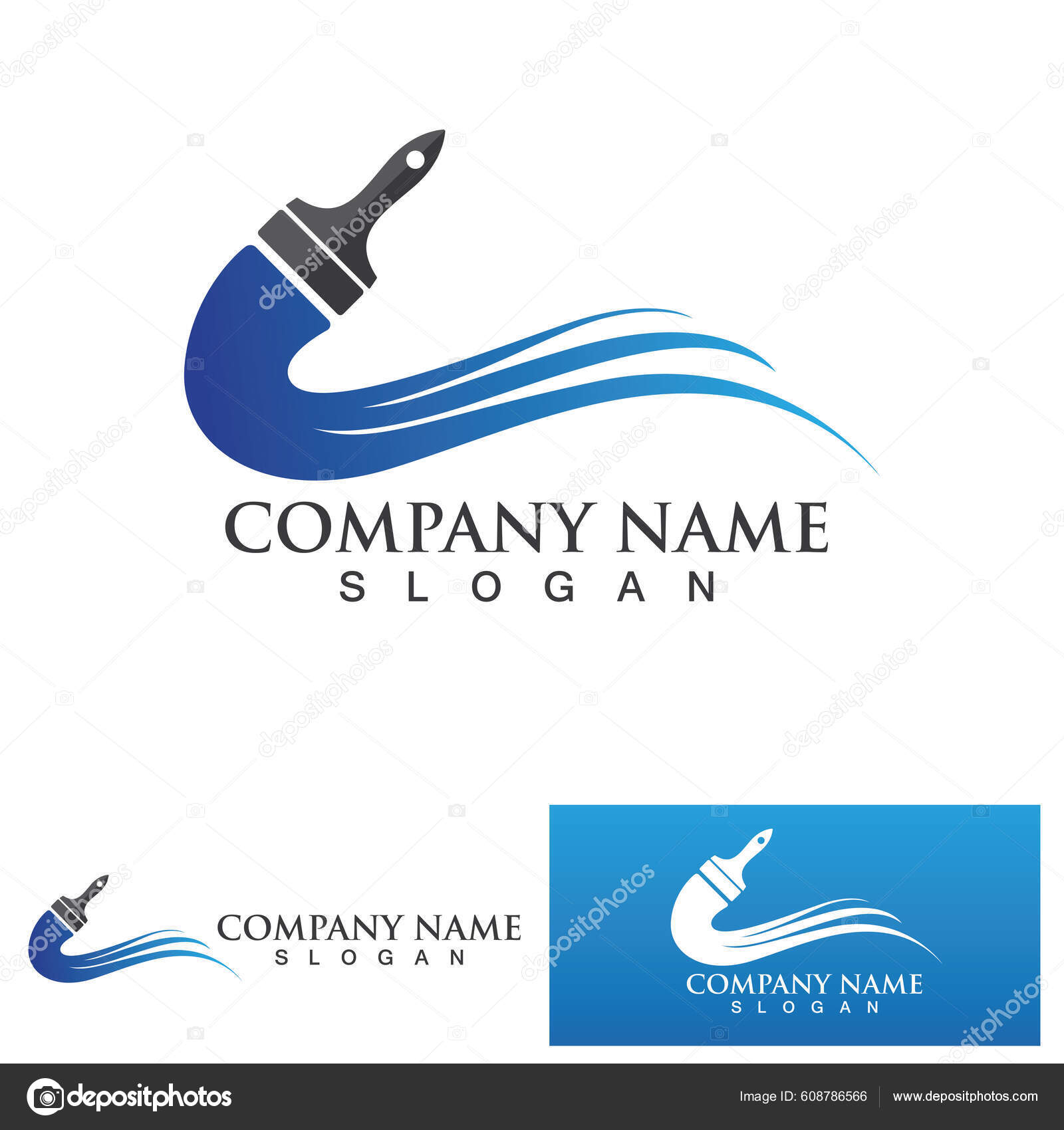 Pincel Logo Símbolo Vector de stock por ©Hatigraphic 608786566