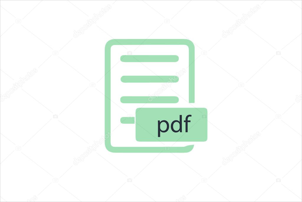 Icono PDF ilustración de stock. El icono está asociado con el símbolo ...