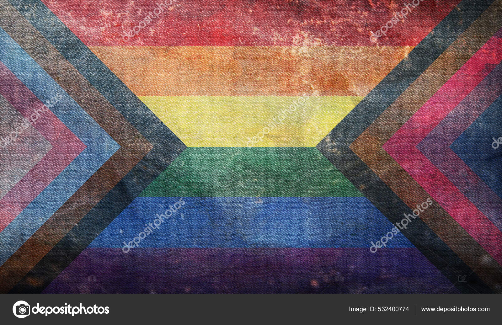 Top View Inclusive Unity Flag Flagpole Plane Design Layout Flag Stock ...