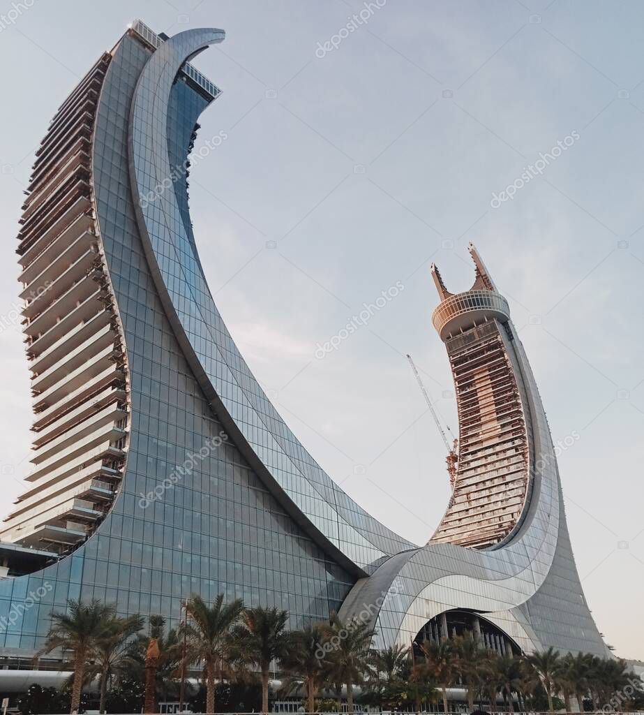 Katara Towers is a skyscraper located in Doha, Qatar. Its Height is 211 ...