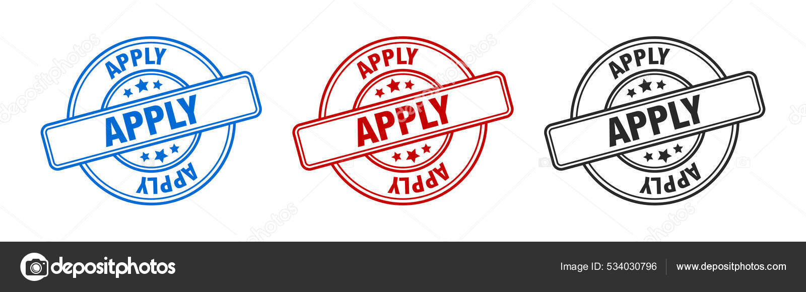 Apply Stamp Imprint Seal Template Grunge Effect Vector Stock ...