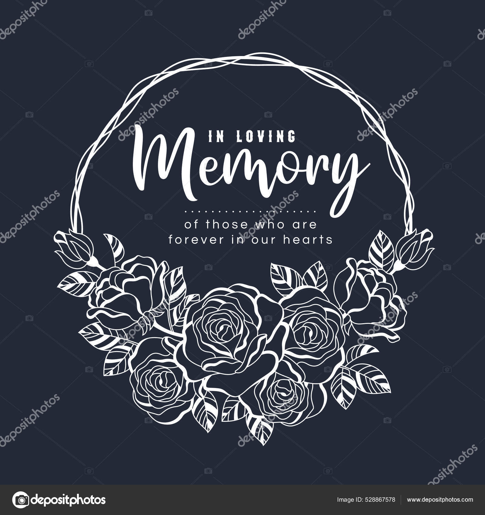 In Liefdevolle Herinnering Rouwkaart Vergeetmenietjes In Liefdevolle