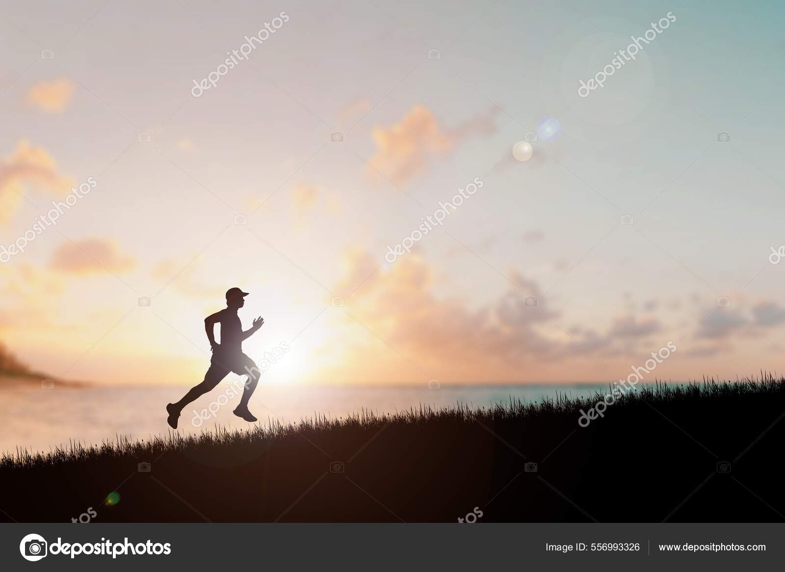 Silhouette Corridore Tramonto Foto Gratis: Tramonto, Silhouette, Luce,