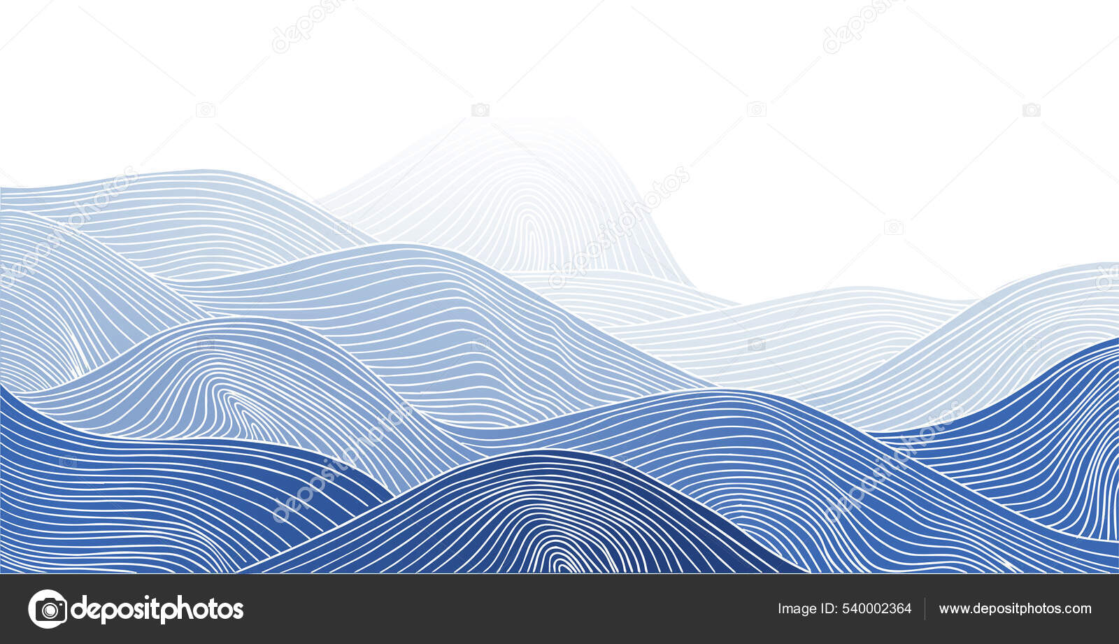 Abstract Japanese Landscape Light Background Gradient Stock Vector by ...