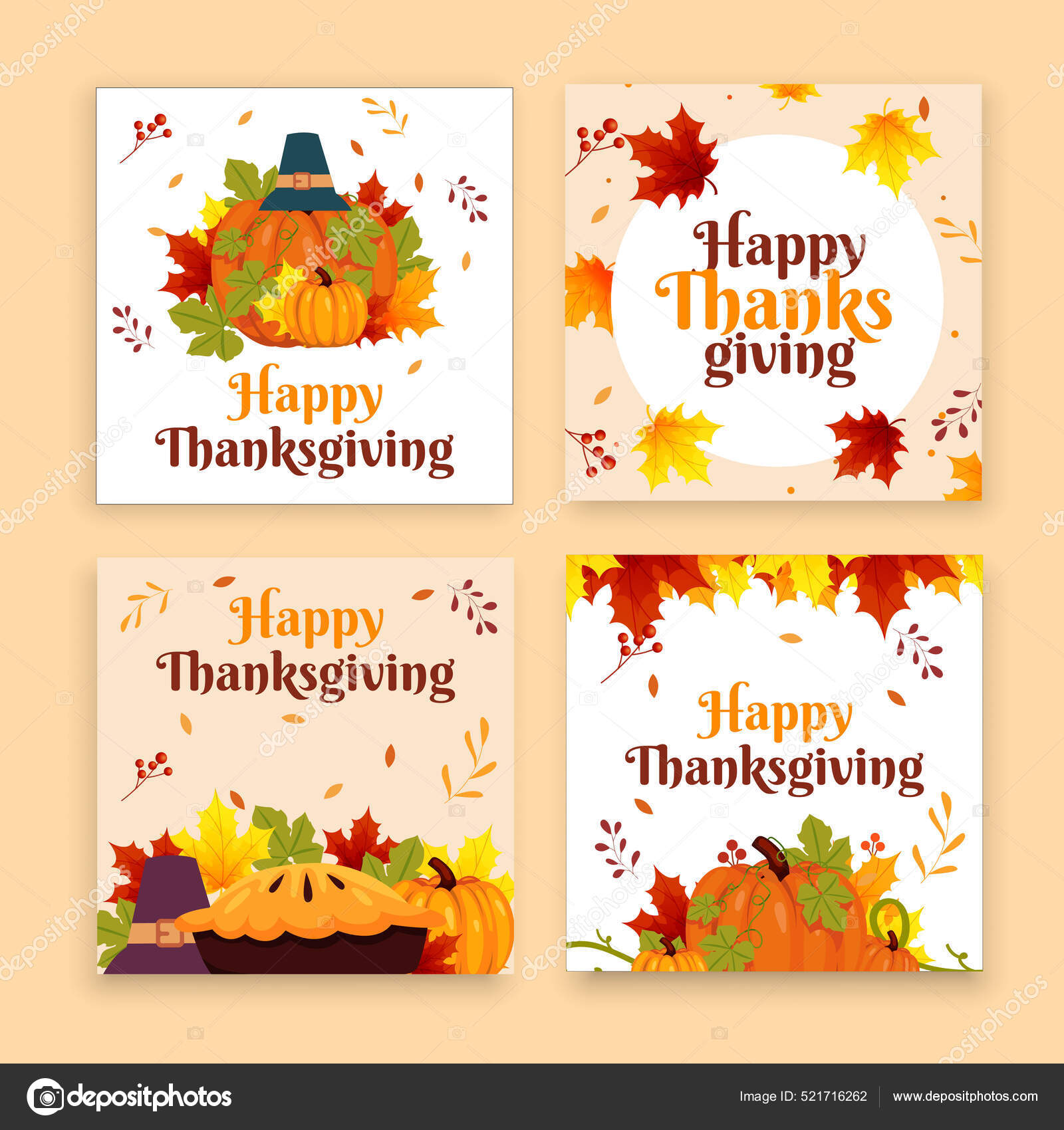 Tarjetas De Accion De Gracias Sjabloon Happy Thanksgiving Day