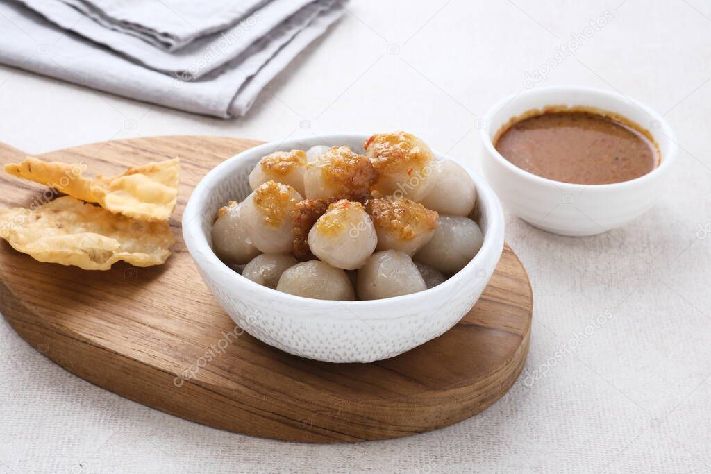 Cilok, comida tradicional de Java Occidental, Indonesia, hecha de ...