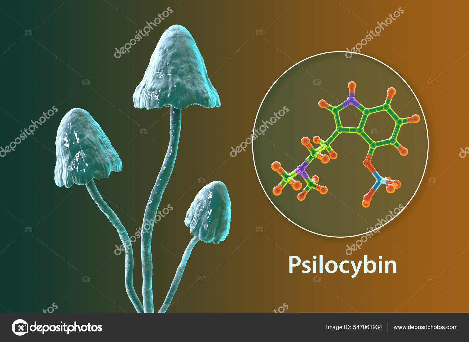 Psilocybin Molecule Wallpaper