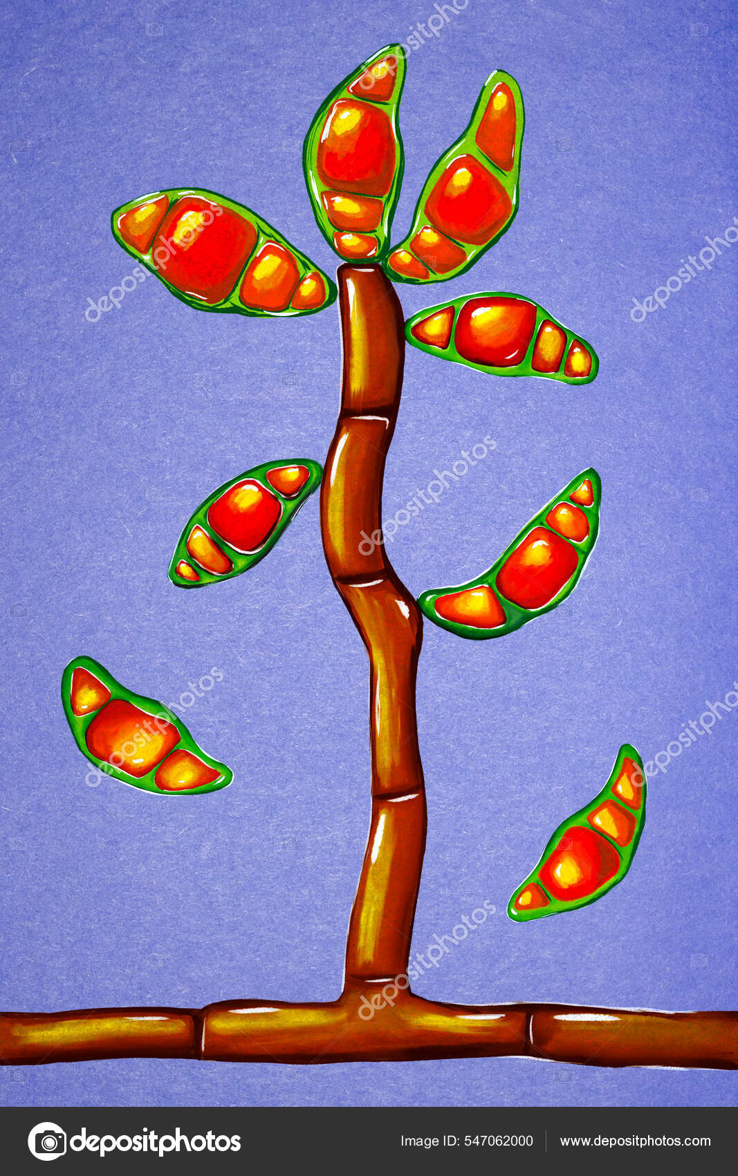 Microscopic Mold Fungi Curvularia Scientific Illustration Curvularia ...