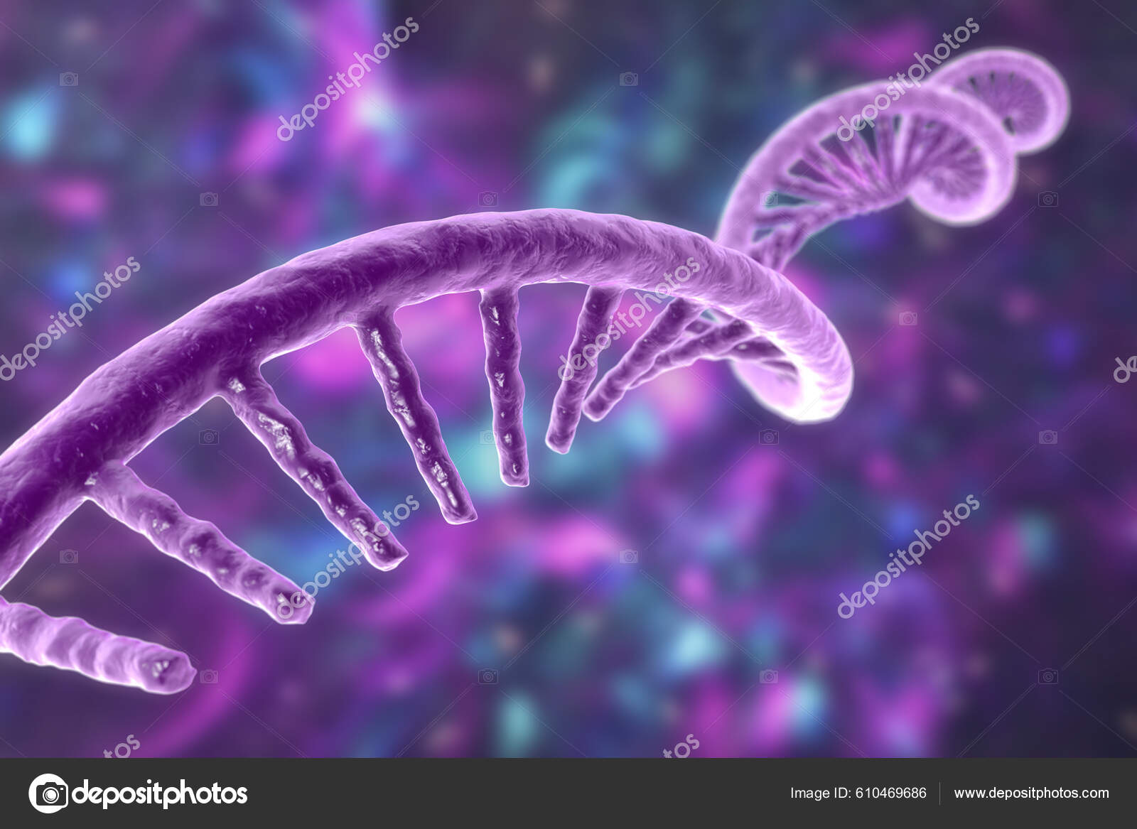 Modelo Molecular Ácido Ribonucleico Mensageiro Mrna Ilustração fotos ...