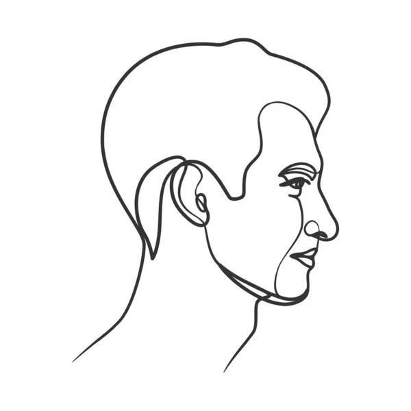 Right Side Profile Face Drawing