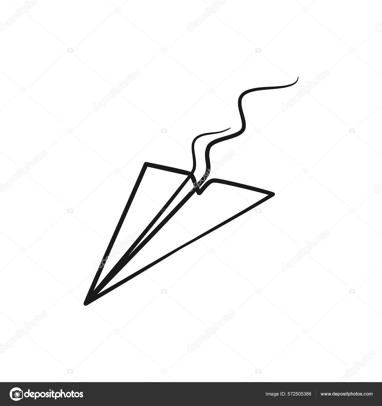 Continuous One Line Art Drawing Paper Plane Single Line Minimalism ...