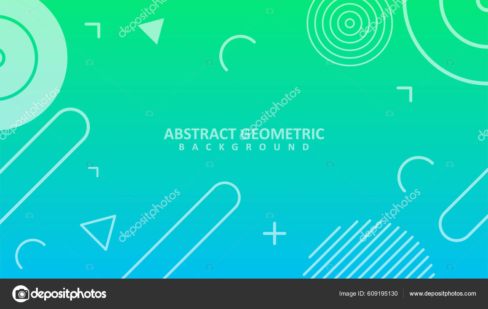 Blue Green Geometric Background Design Modern Stylish Composition ...