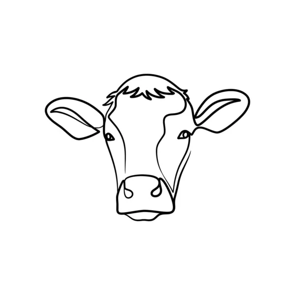 Easy Cow Head Drawing