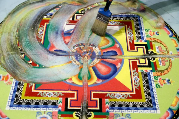 Buddhist Sand Mandala Destruction