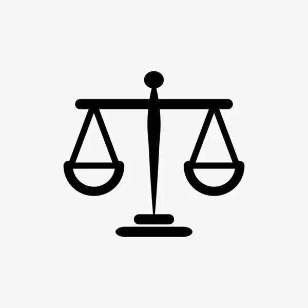 Justice Scale Icon White Background Grading Pictogram Scale Vector ...