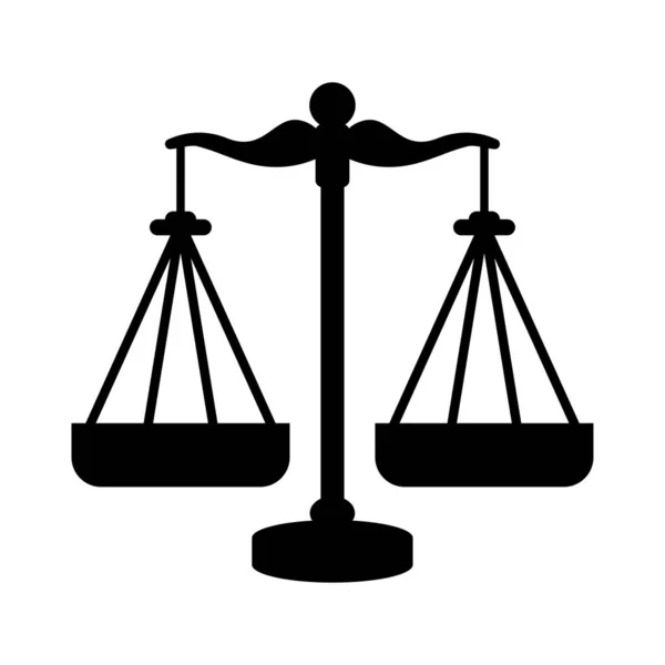 Justice Scale Icon White Background Grading Pictogram Scale Vector ...